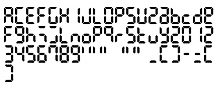 FS Sevegment | FontStruct